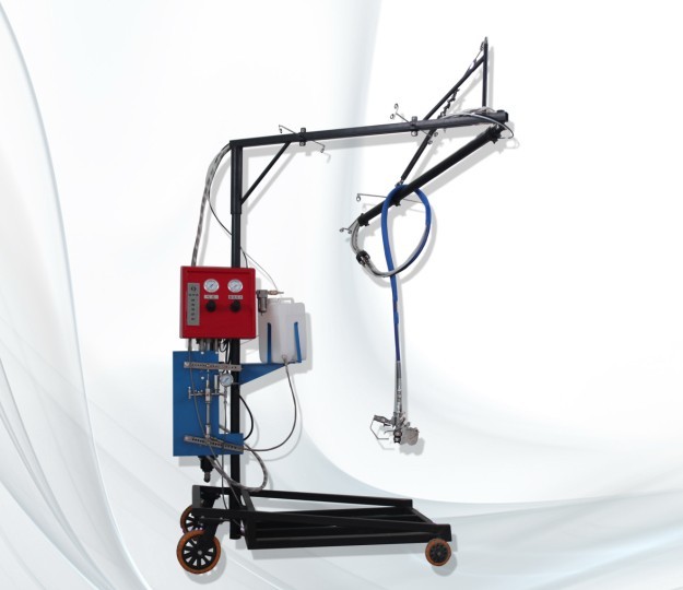 resin spray machine with fiber chopper